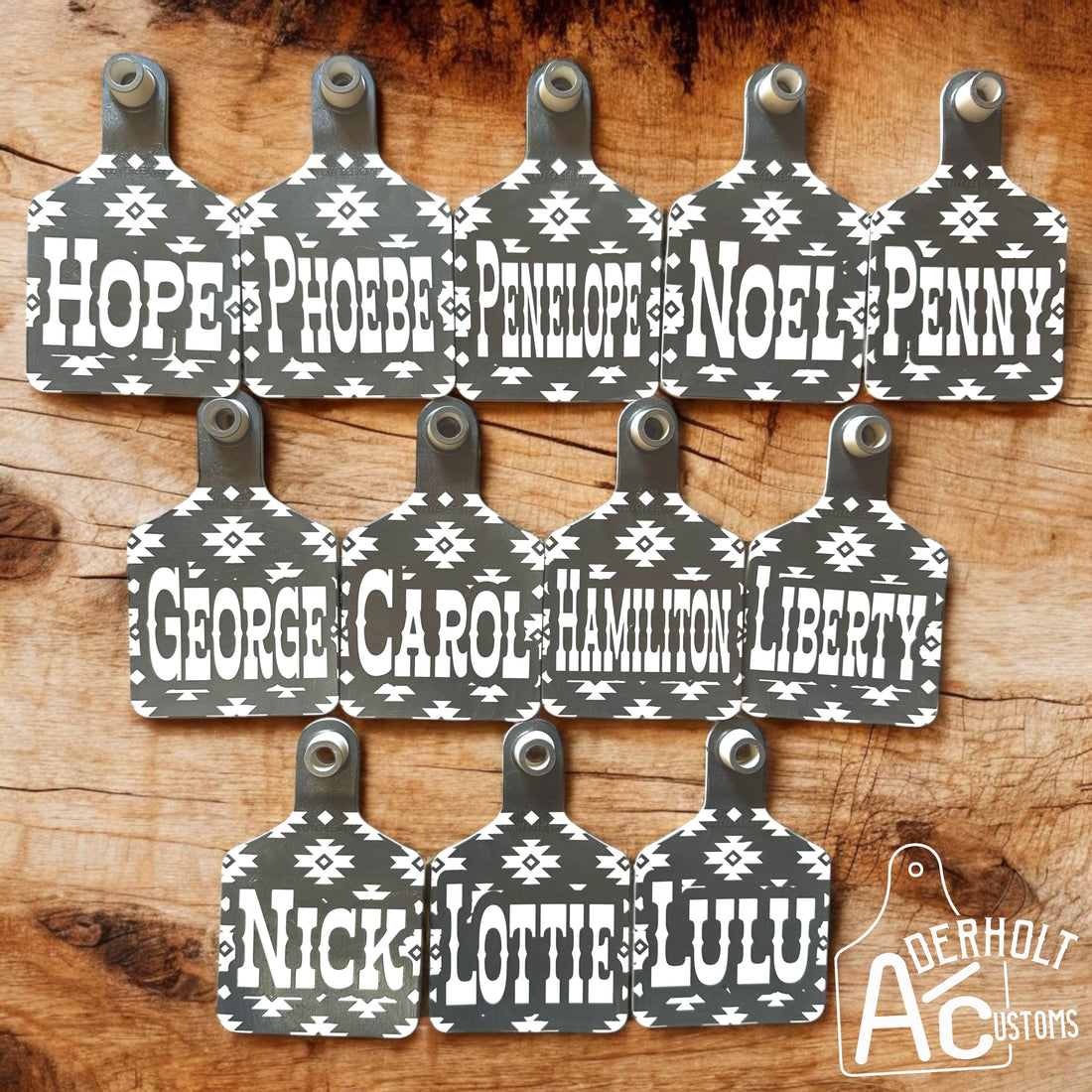 MCT Laser Engraved Cattle Ear Tags – Aderholt Customs - Custom Ear Tags ...