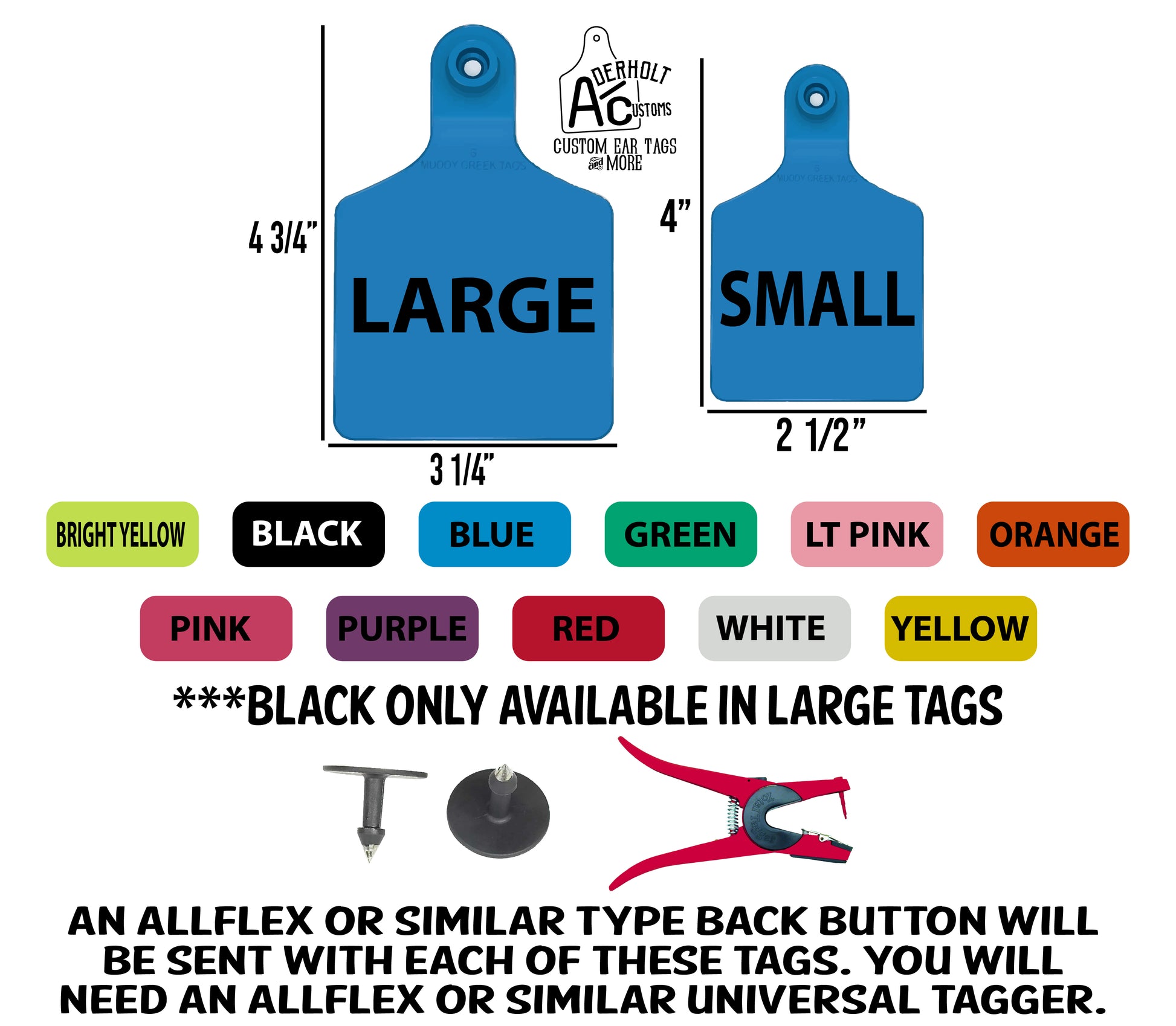 UV Printed Custom Ear Tags