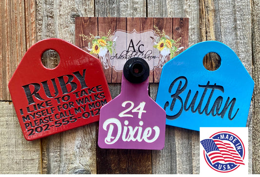 Laser Engraved Ritchey Tags – Aderholt Customs - Custom Ear Tags & More